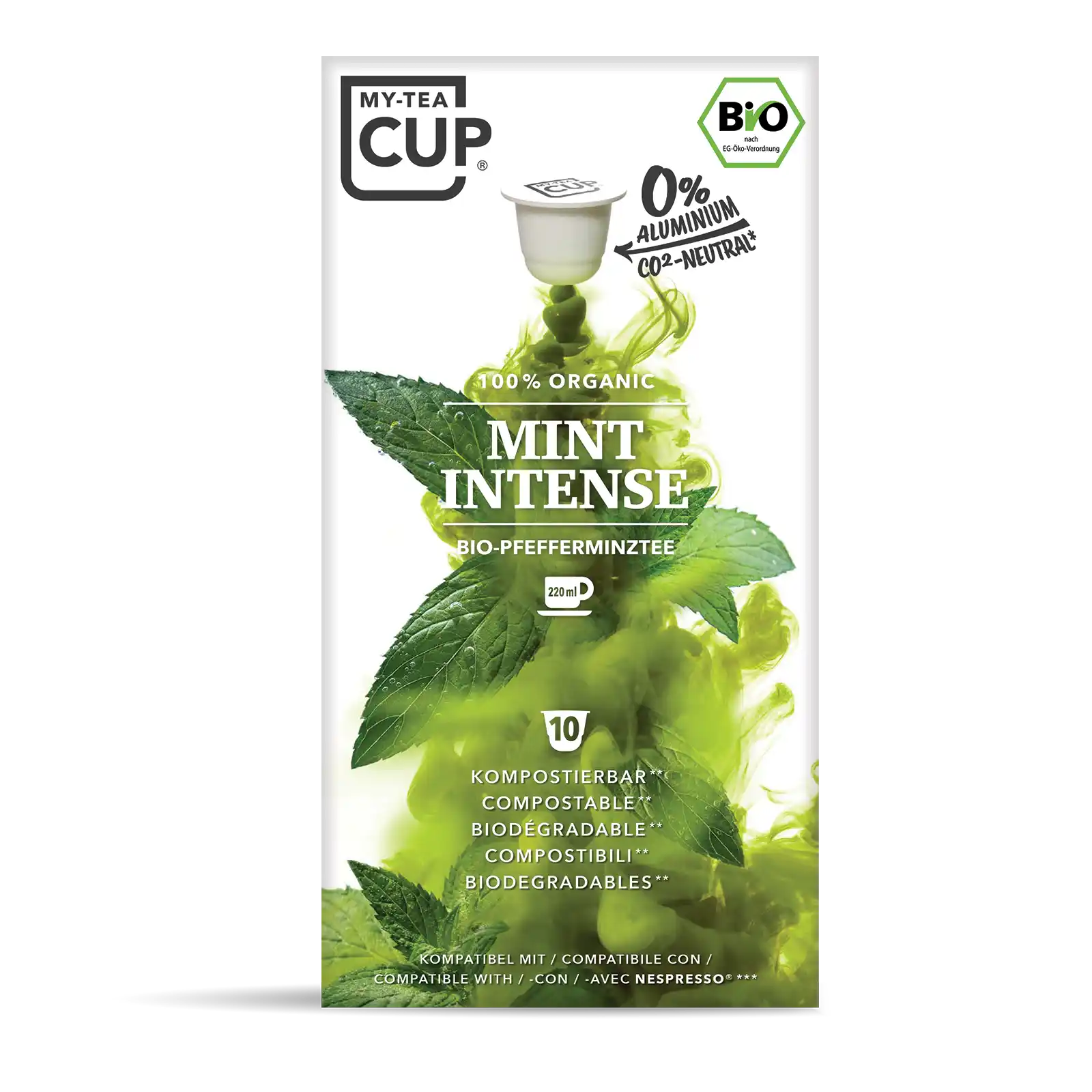 Bio Mint Intense | Nespresso®³ Kompatibel Kompostierbare Teekapseln